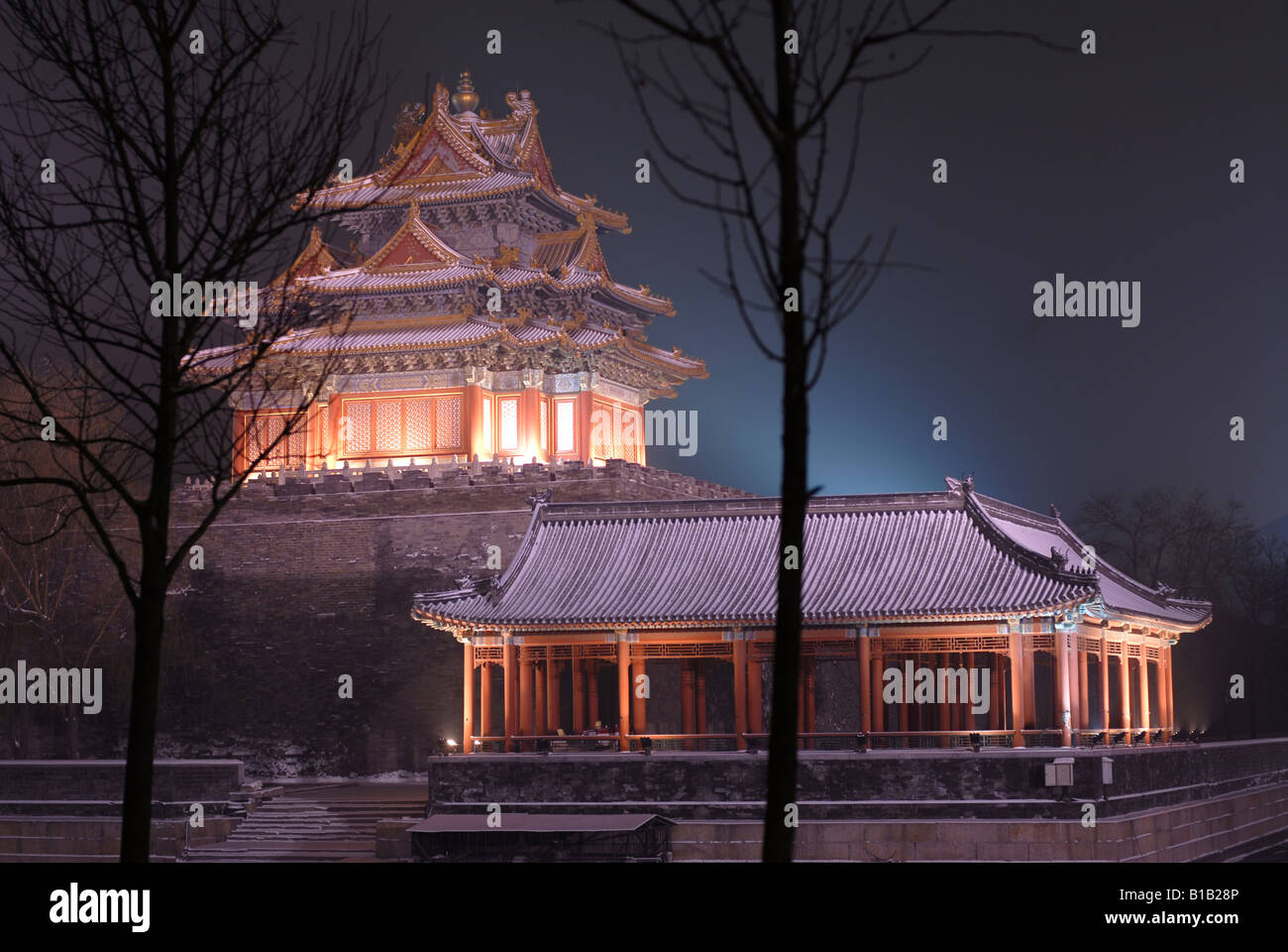 Forbidden City at night,Beijing,China Stock Photo - Alamy