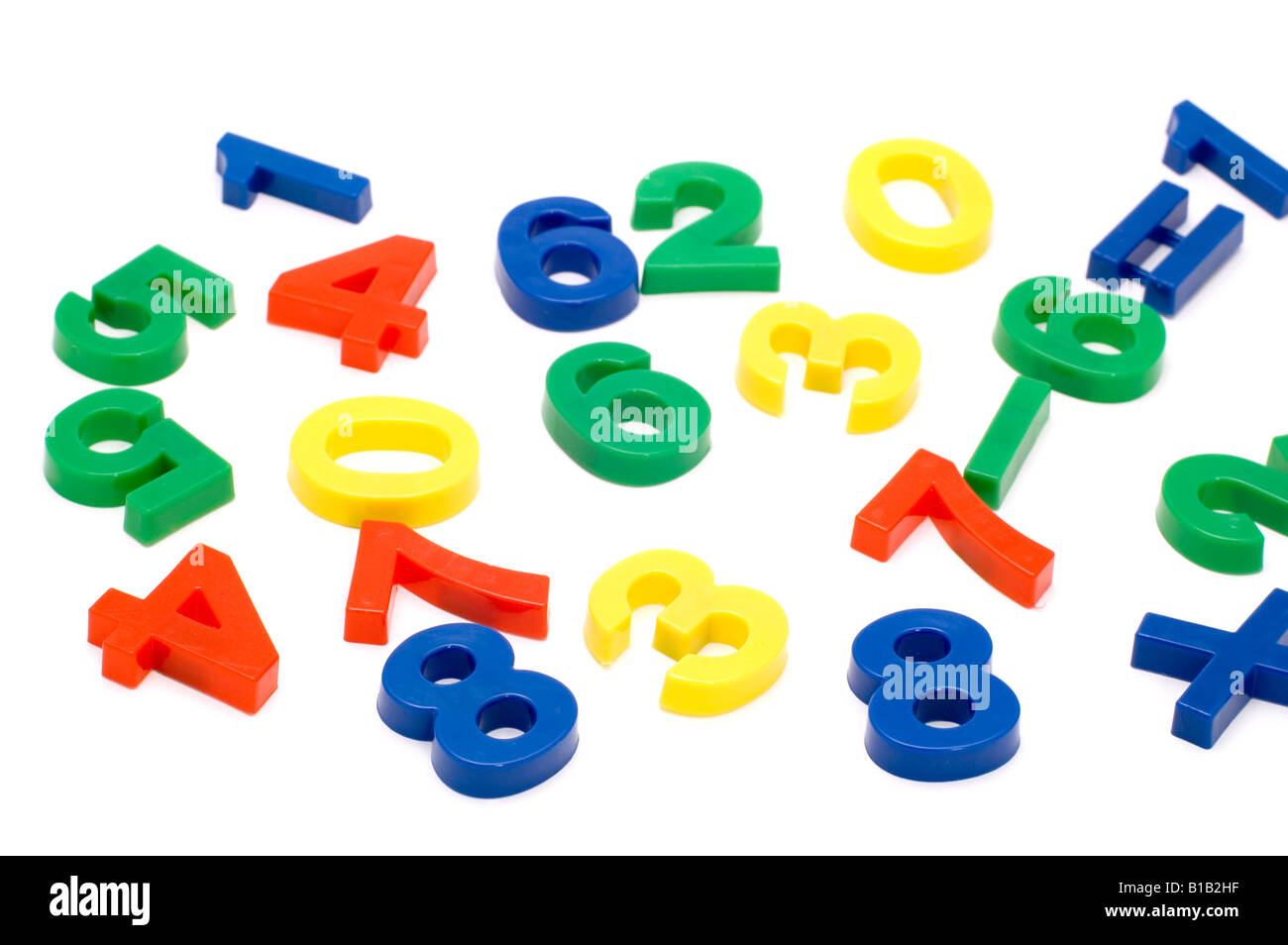 object on white toy plastic number Stock Photo - Alamy