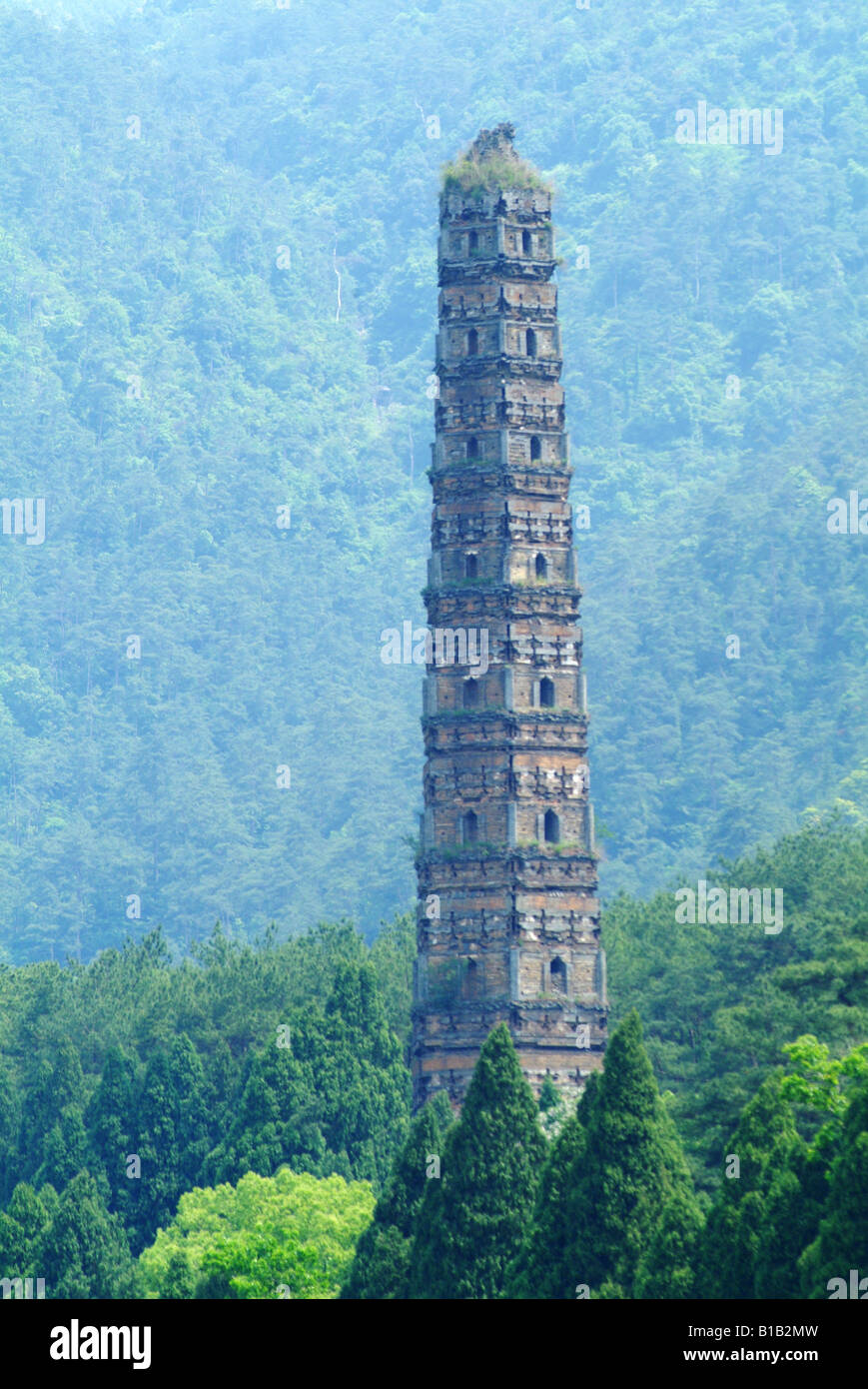 pagoda in Guoqing Temple,Tiantai,Zhejiang,Sui Dynasty Stock Photo - Alamy