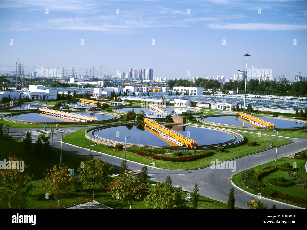 sewage treatment plant at Gaobeidian,Beijing,China Stock Photo - Alamy