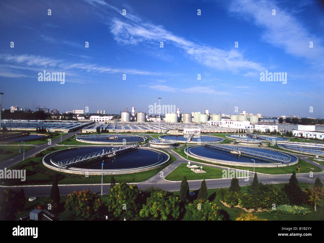 sewage treatment plant at Gaobeidian,Beijing,China Stock Photo - Alamy
