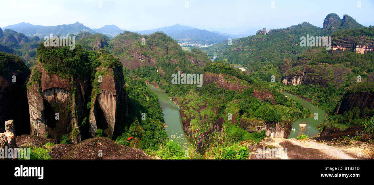 panorama of Wuyi Mountain,Fujian,China Stock Photo - Alamy
