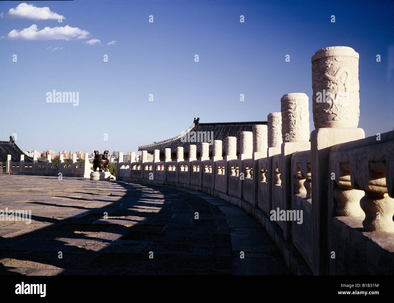 railing of Temple of Heaven,Beijing,China Stock Photo - Alamy