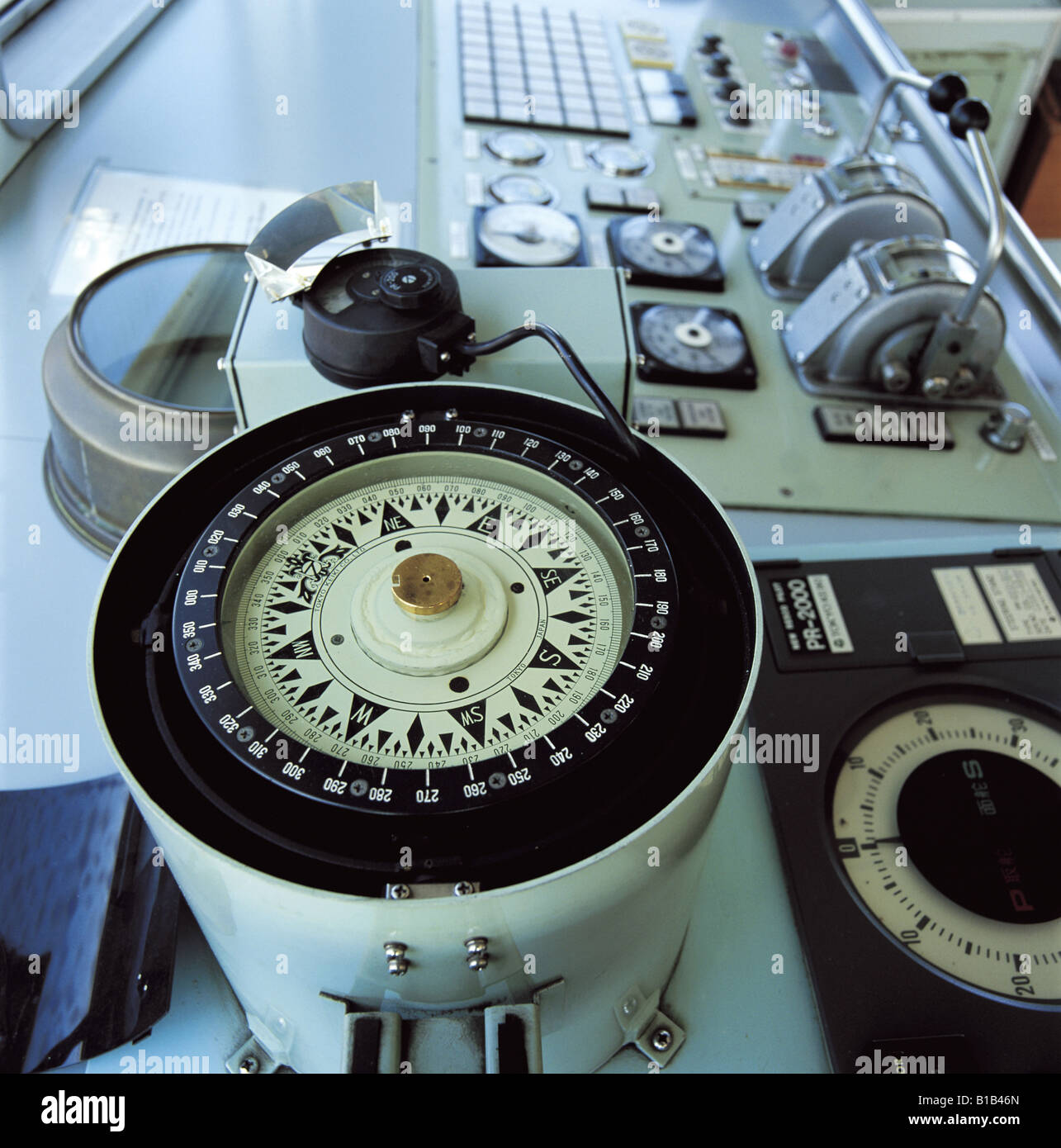 compass and sailing instrument Stock Photo - Alamy