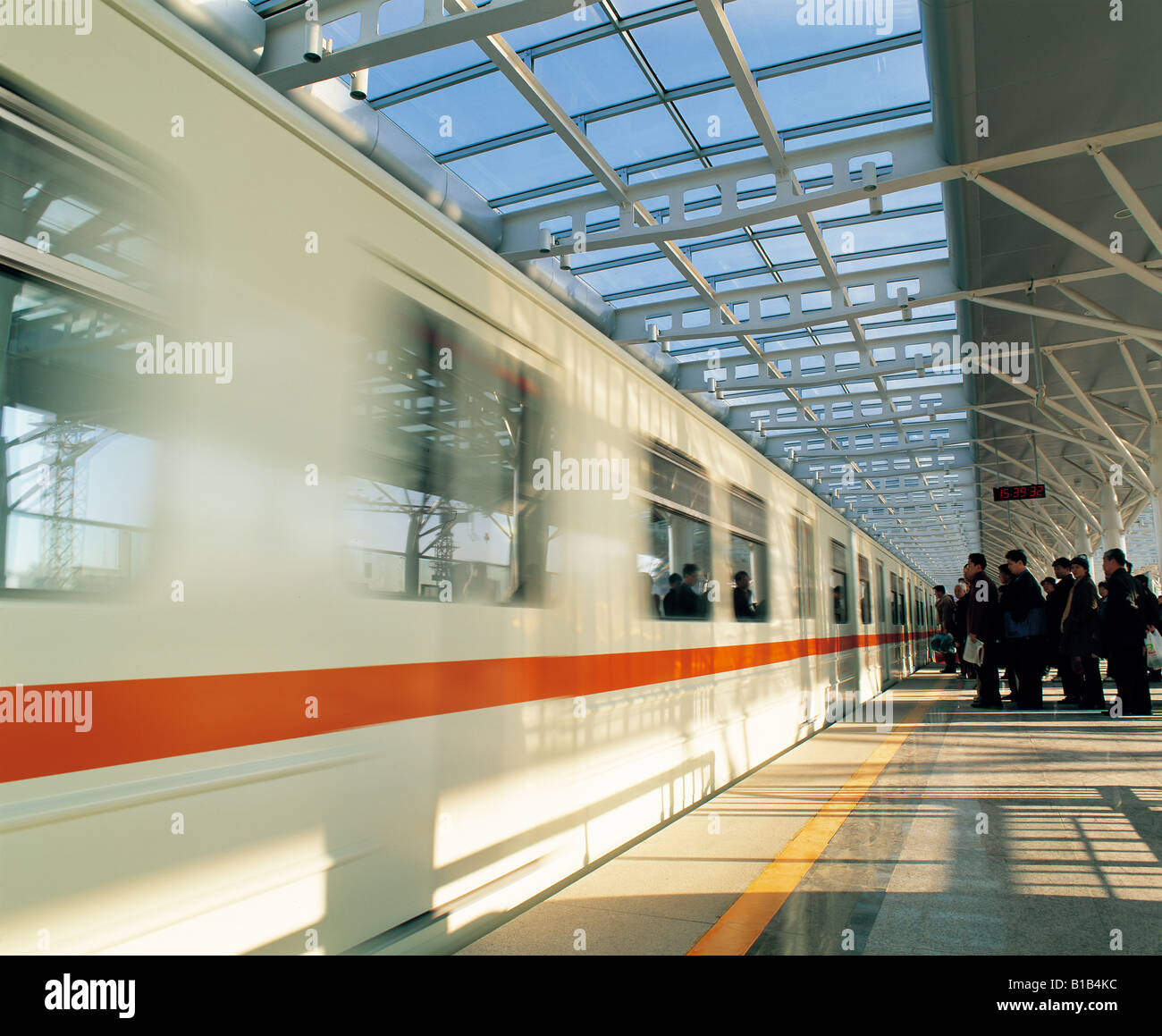 subway platform of Xizhimen station,Beijing,China Stock Photo - Alamy