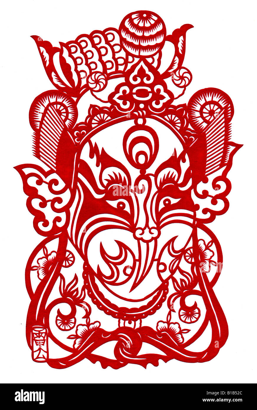 cut or torn paper,Beijing Opera Stock Photo - Alamy