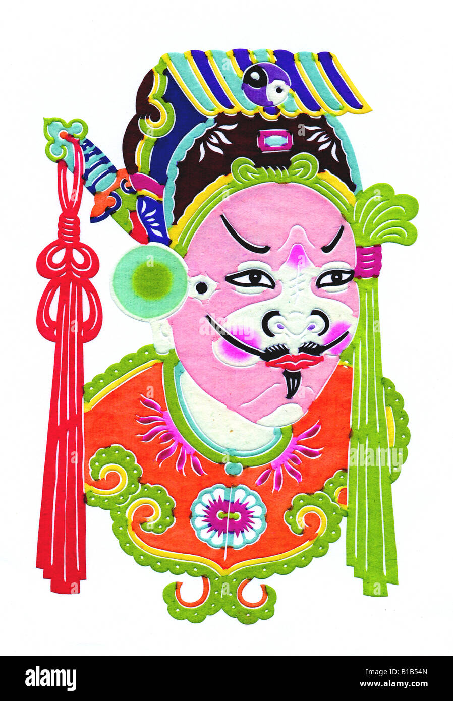 cut or torn paper,Beijing Opera Stock Photo - Alamy