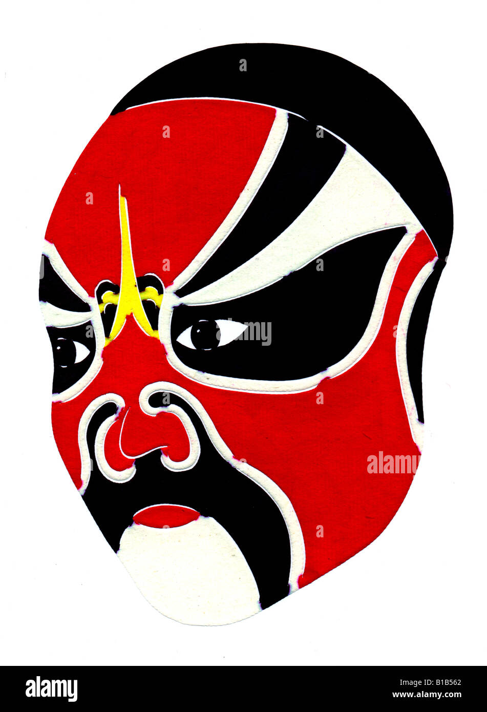 cut or torn paper,Beijing Opera Stock Photo - Alamy