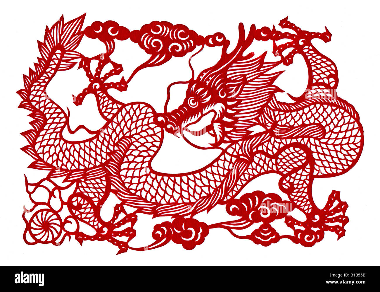 cut or torn paper,dragon Stock Photo - Alamy
