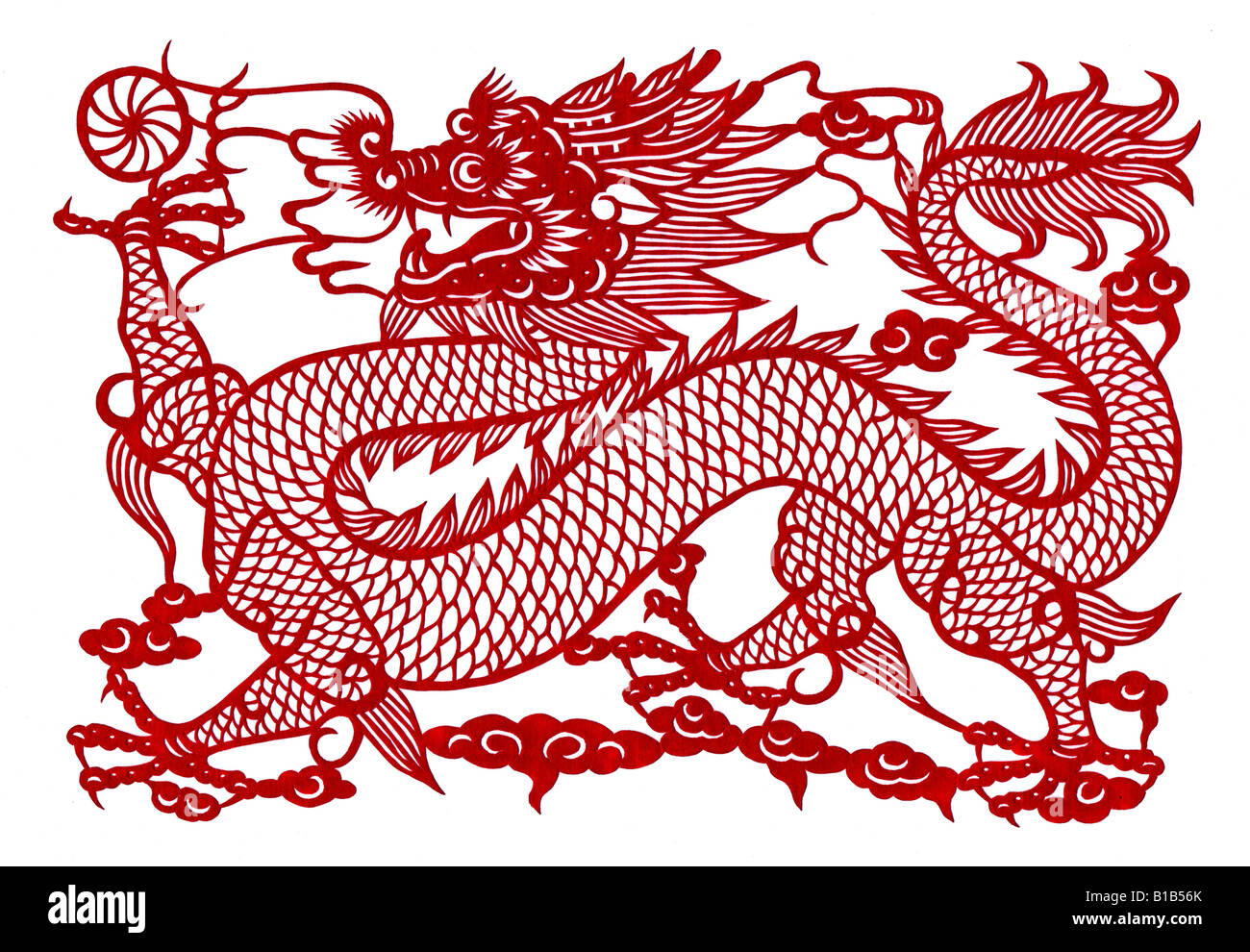 cut or torn paper,dragon Stock Photo - Alamy