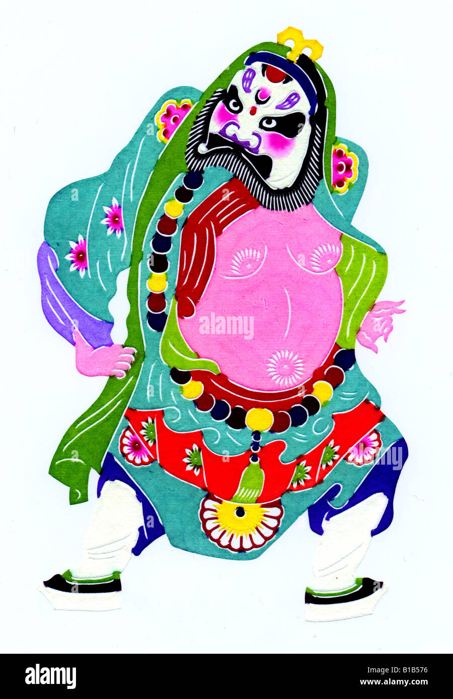 cut or torn paper,Beijing Opera Stock Photo - Alamy