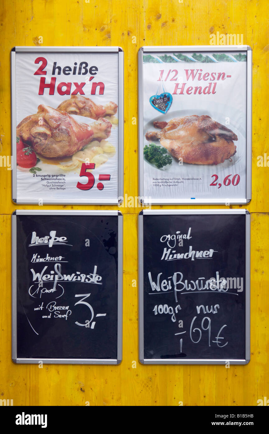 Food notice boards hi-res stock photography and images - Alamy