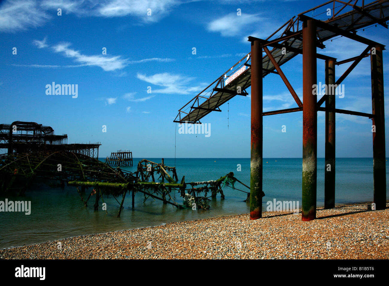 Brighton pier abandoned hi-res stock photography and images - Alamy
