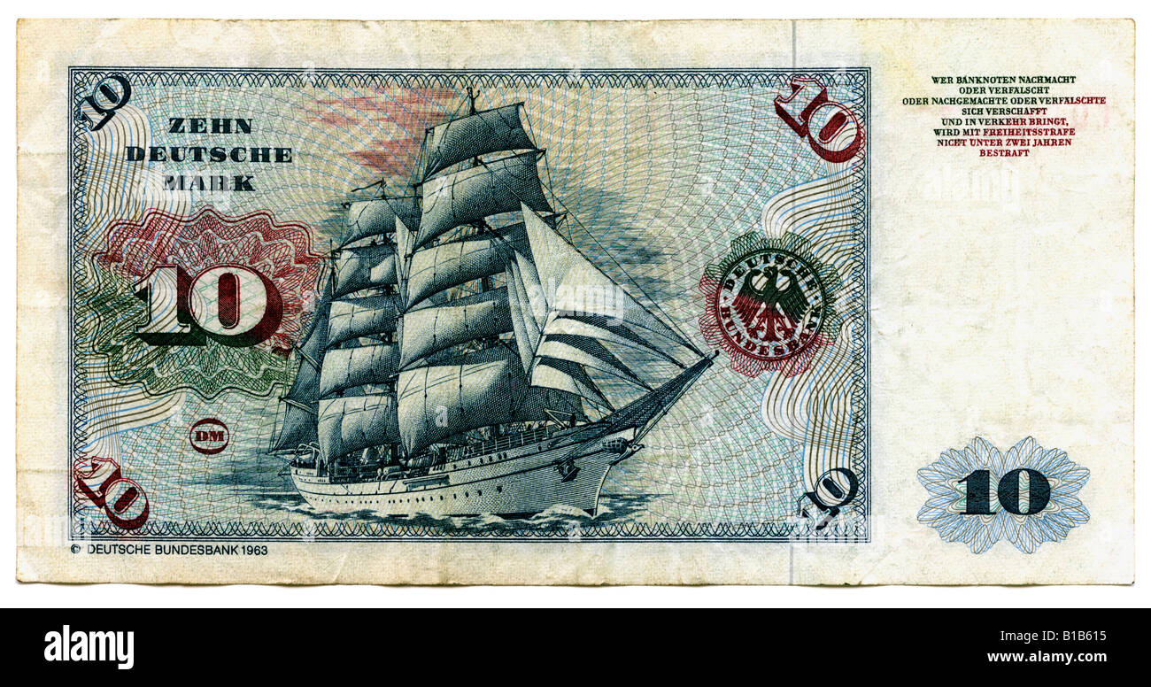 Banknote, deutschmark, close-up Stock Photo - Alamy