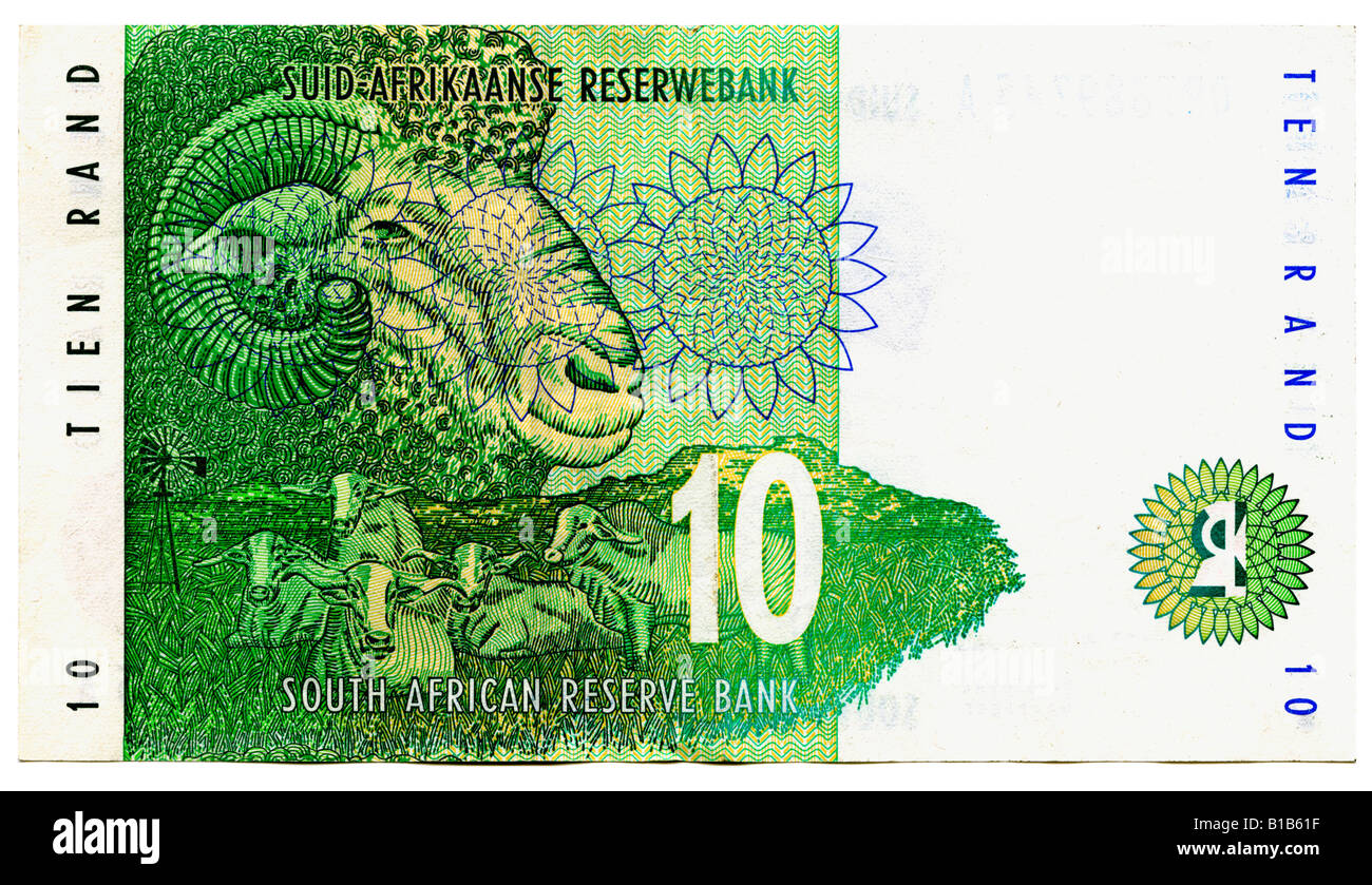 Ten-rand-banknote, South Africa Stock Photo - Alamy
