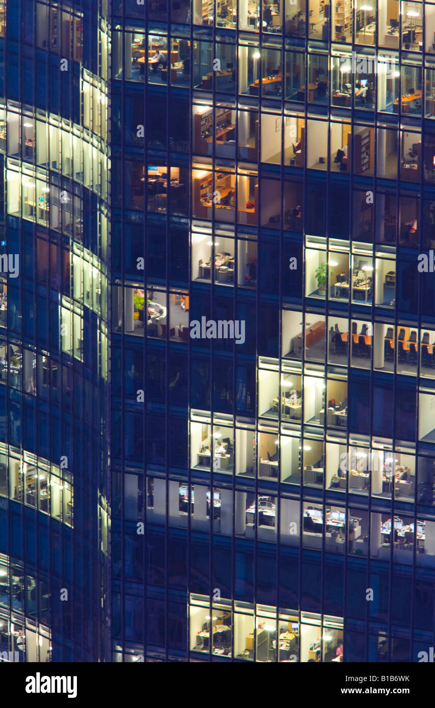 Office windows high rise building frankfurt hi-res stock photography ...