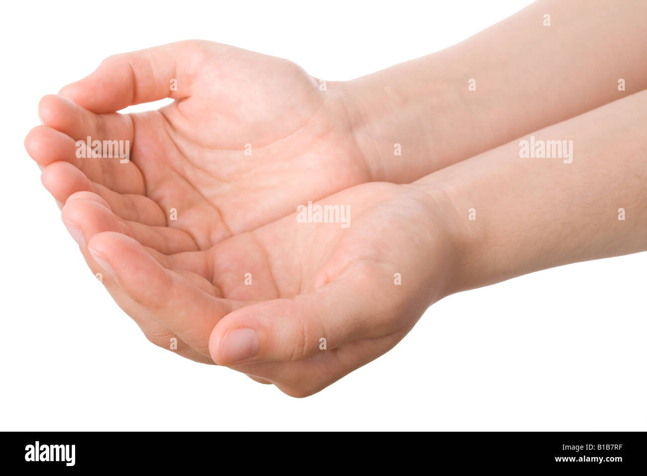 Open hands. Holding, begging, giving, showing concept Stock Photo - Alamy