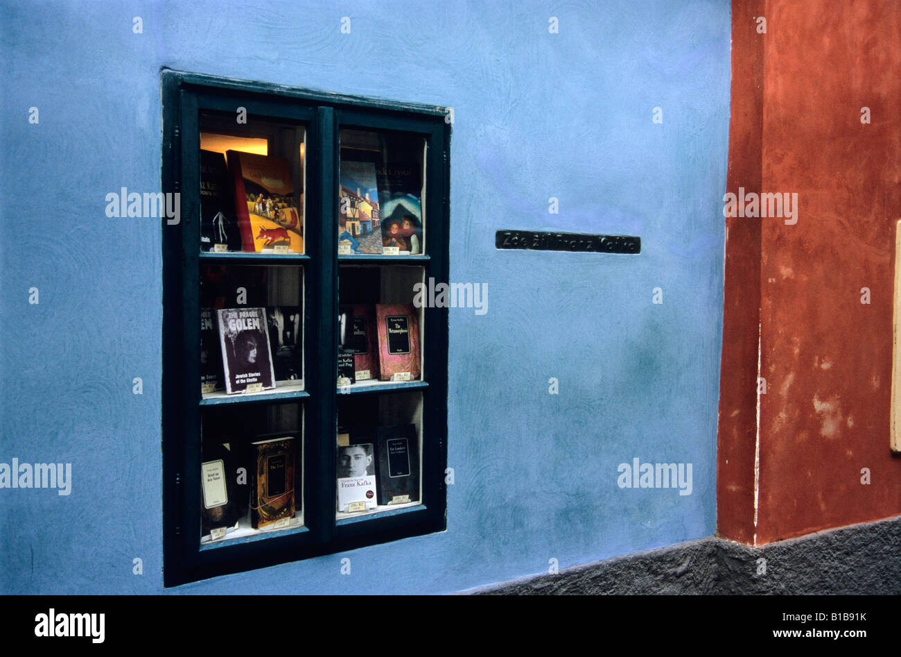 Franz Kafka's House, Golden Lane, Prague, Czech Republic Stock Photo ...