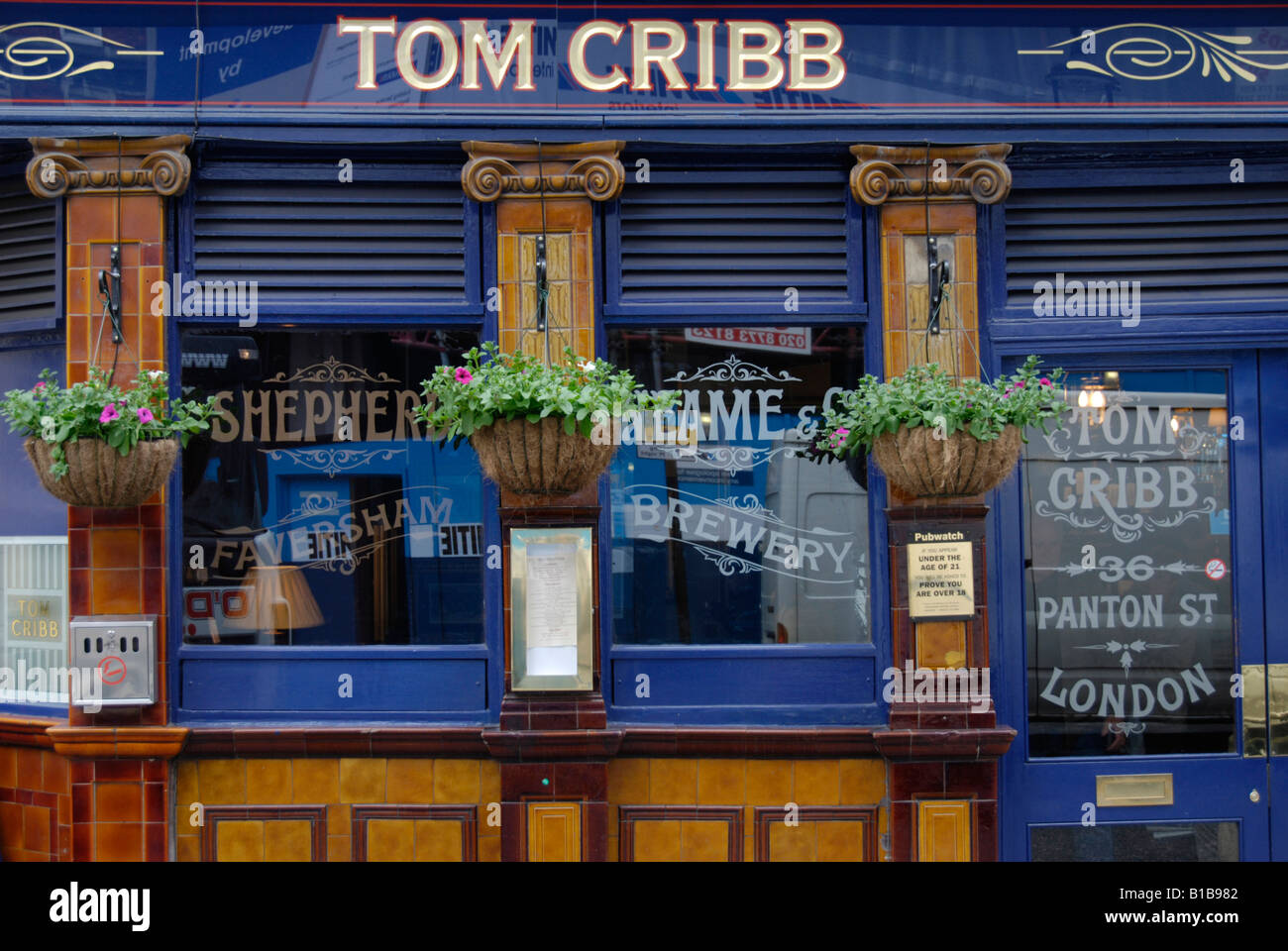 Exterior of Tom Cribb pub in Panton Street, London, England, UK Stock ...