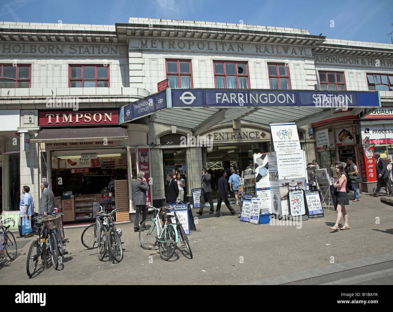 Farringdon station, London Stock Photo - Alamy
