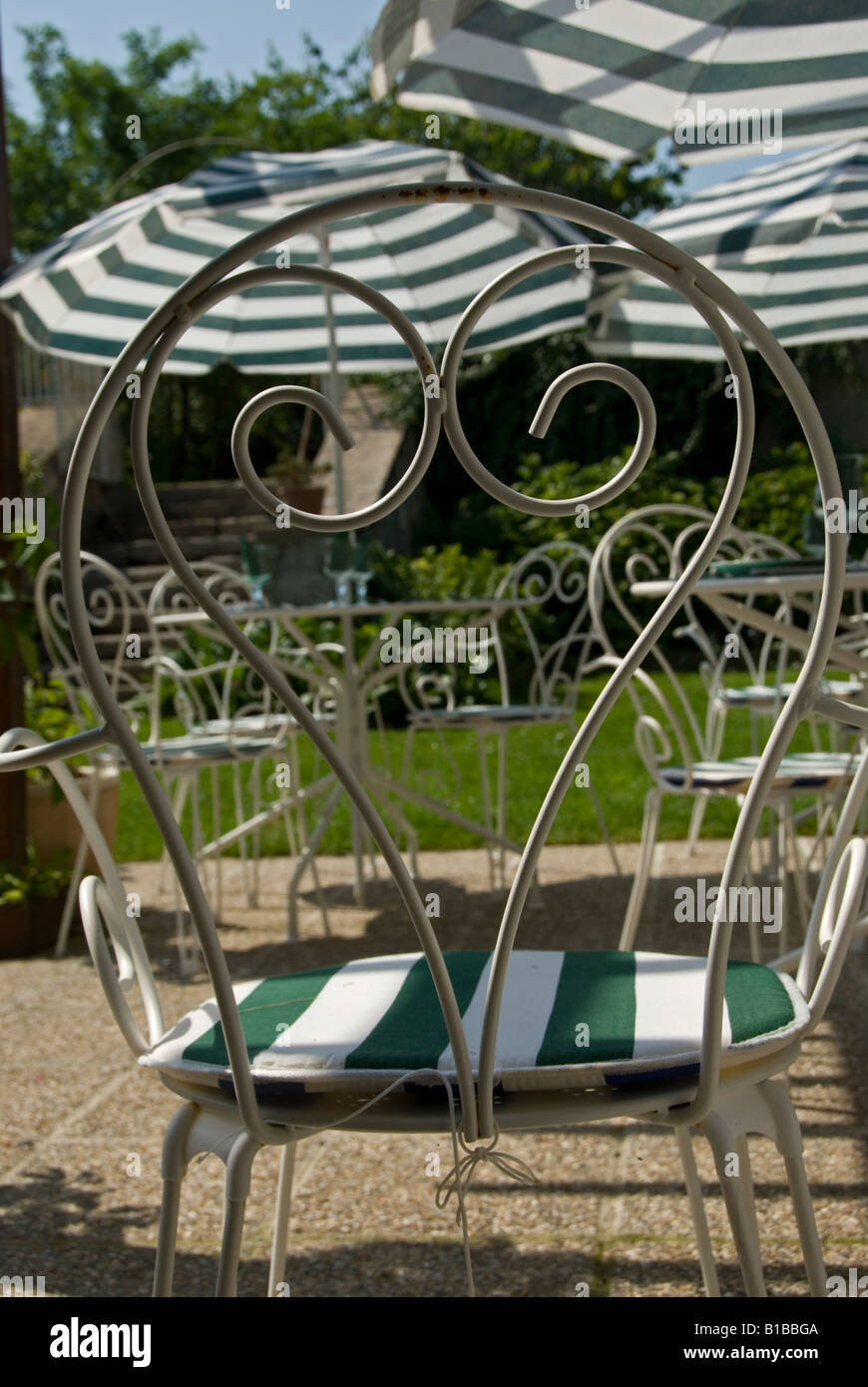 Stock photo of a worught iron chair in the shape of a heart Stock Photo ...