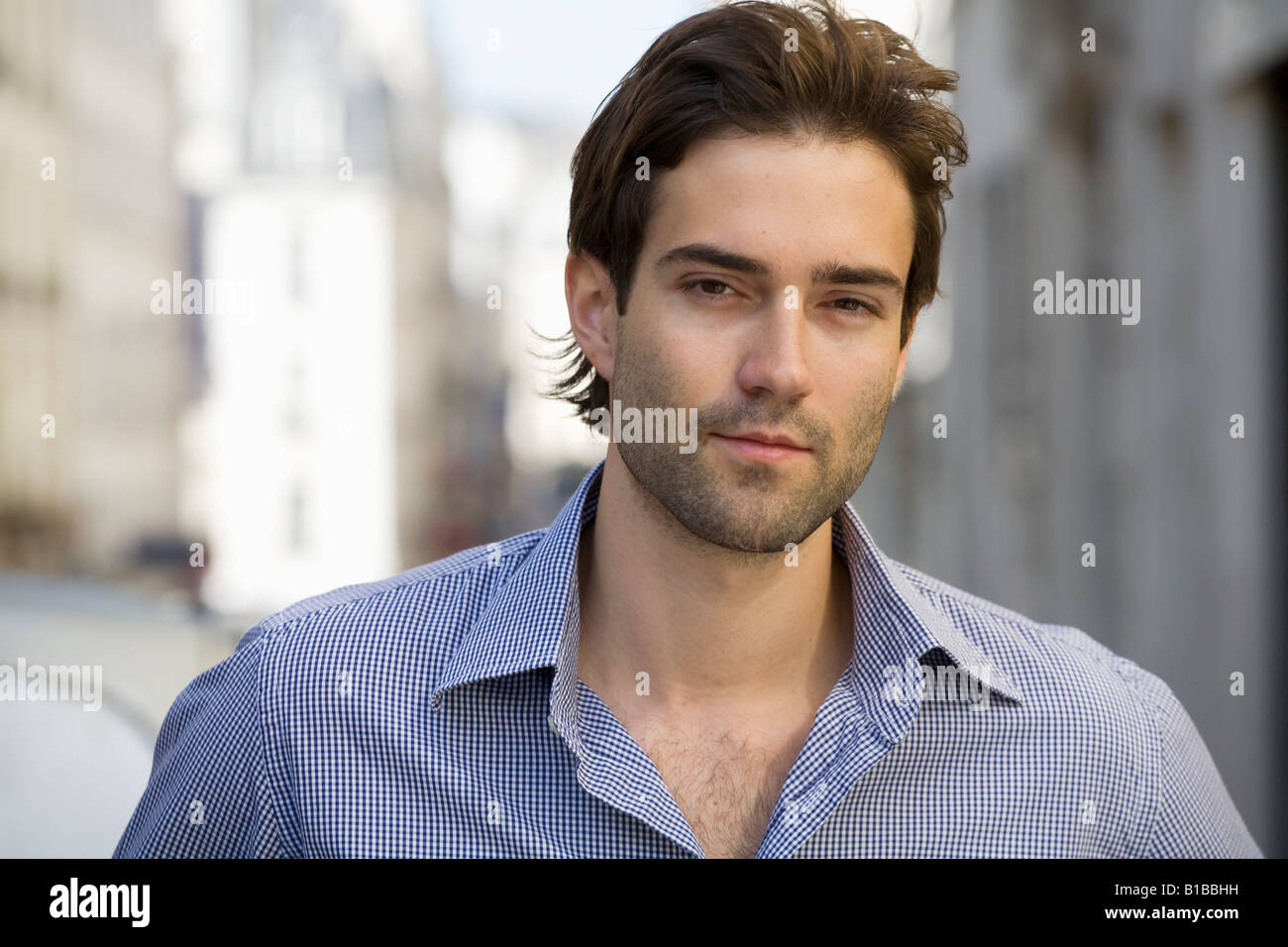 Young man in Paris, France Stock Photo - Alamy