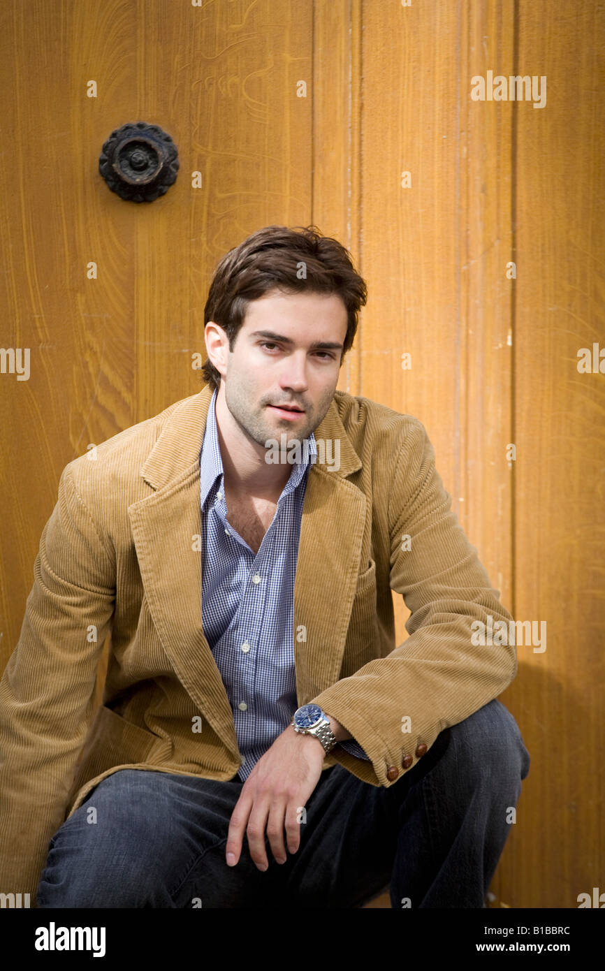 Young man in Paris, France Stock Photo - Alamy