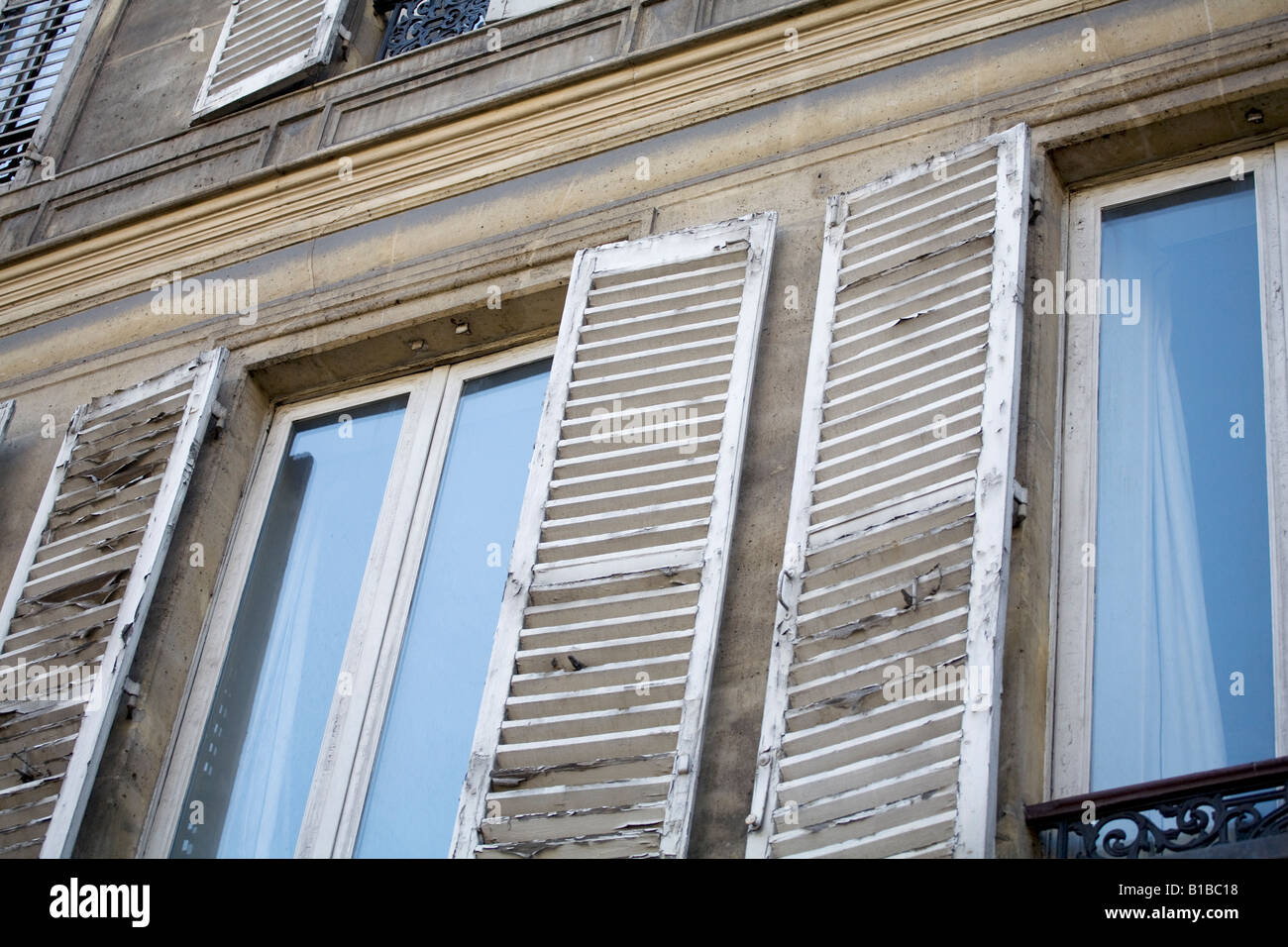 Windows in Paris France Stock Photo - Alamy