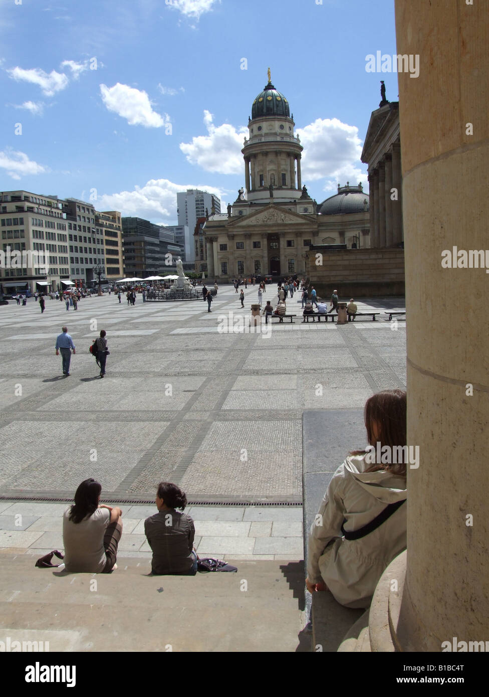 People in Gendarmenmarkt square Germany Berlin Stock Photo - Alamy