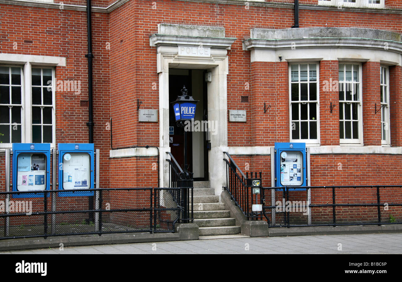 Brick police station Stock Photo - Alamy
