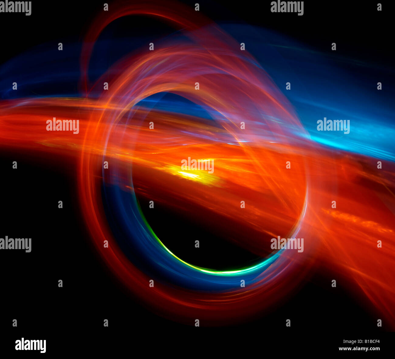 Light streaks against a black background Stock Photo - Alamy