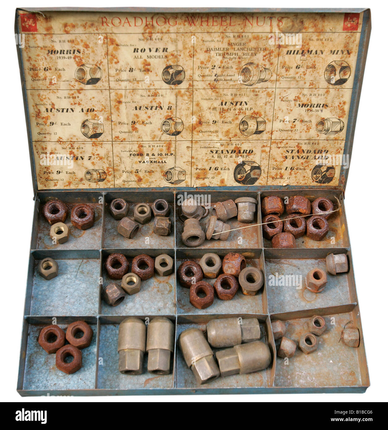 car spares parts box shop automotive items sale jumble exhibit bonnet ...