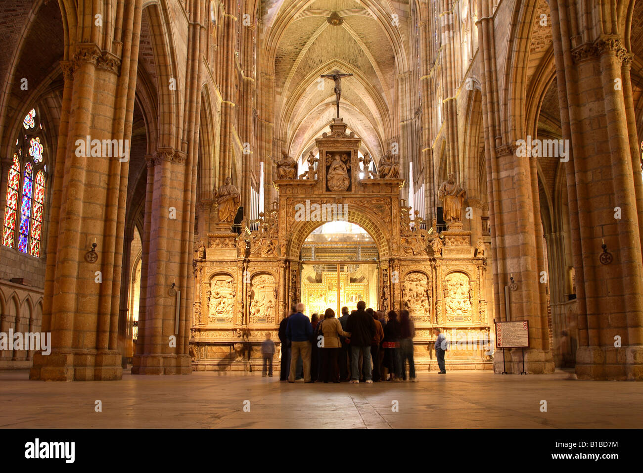 Interior of Leon Cathedral, Leon Spain Stock Photo - Alamy