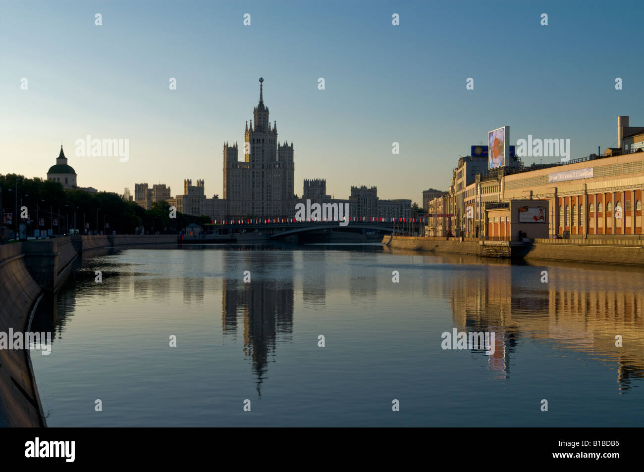 Soviet era high-rise building in Moscow - apartment house at ...