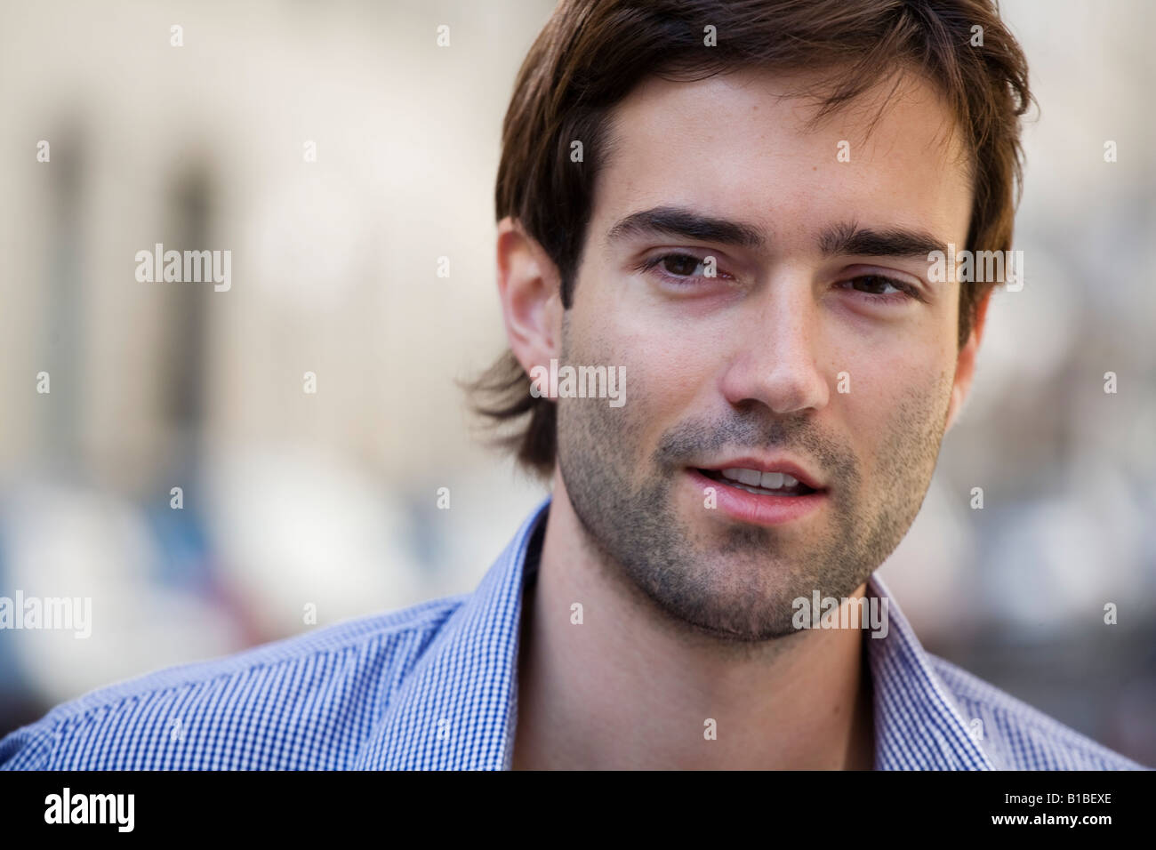 Young Man in Paris Stock Photo - Alamy