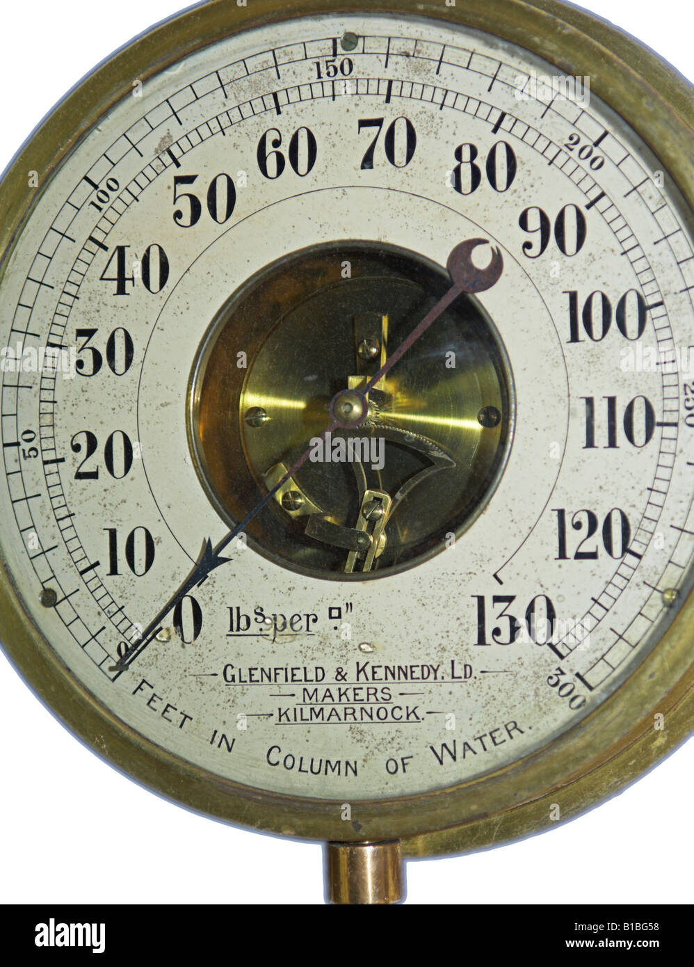 Antique pressure gauge Stock Photo - Alamy