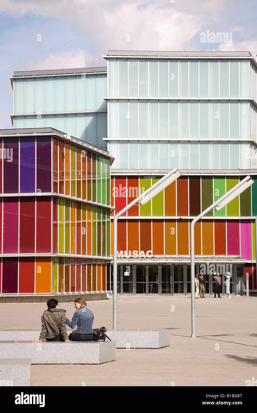 Contempoary Art Museum of Castile and Leon, MUSAC, Leon, Spain Stock ...
