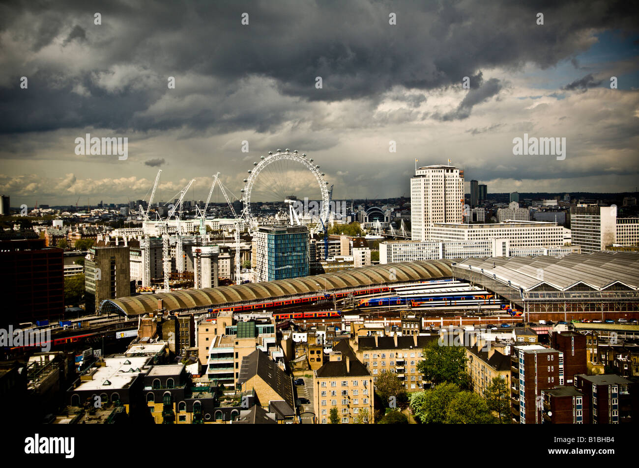 Ariel view of train station hi-res stock photography and images - Alamy
