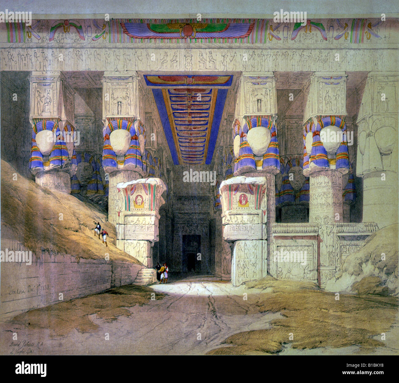 Dendera temple hi-res stock photography and images - Alamy