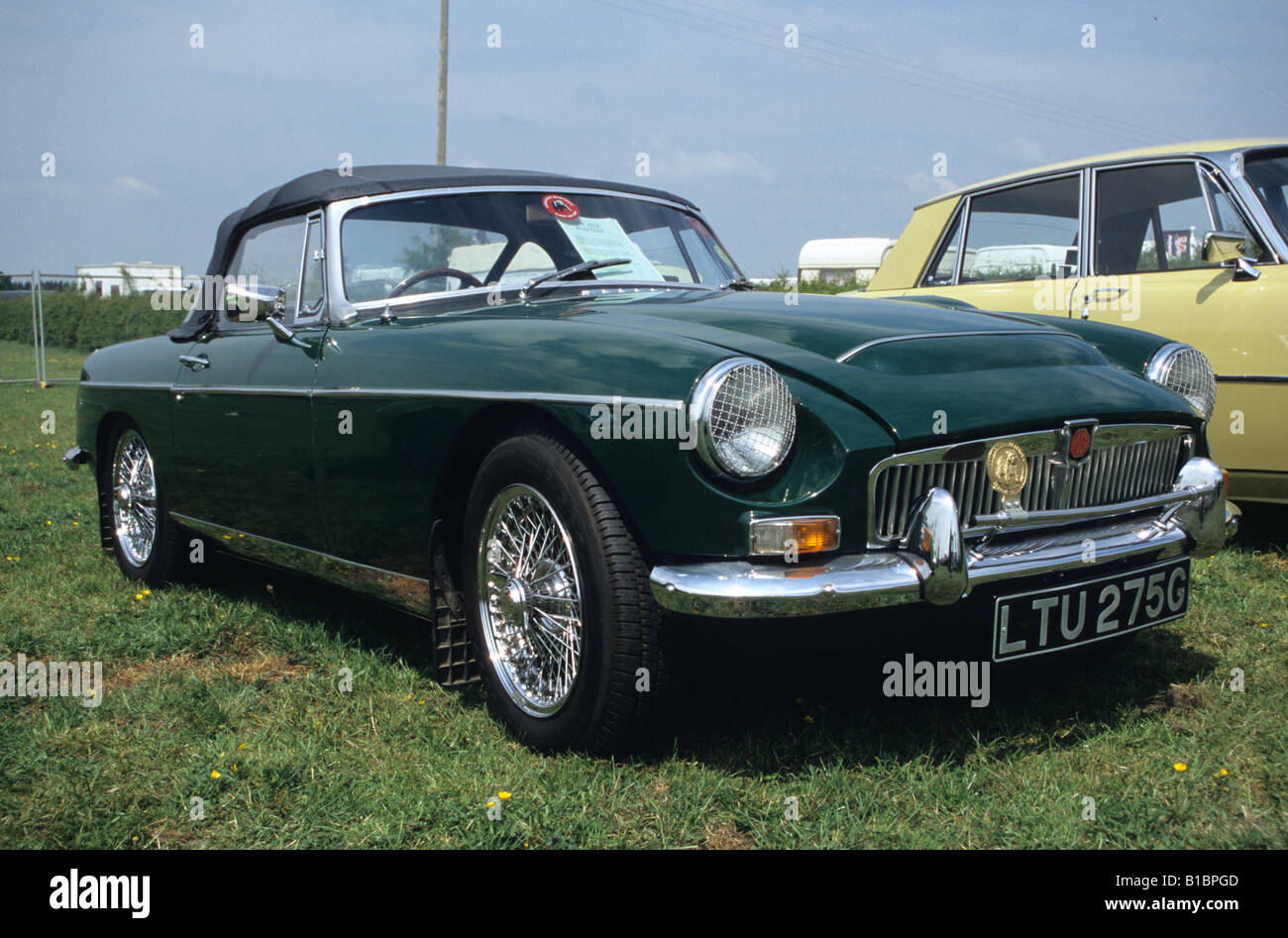 Green 1968 MGC Roadster At The Smallwood Vintage Rally In Cheshire ...