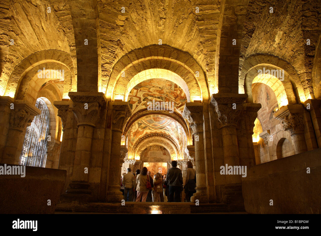 Interior of the Panteon Real of San Isidoro de Leon Church, Leon, Spain ...