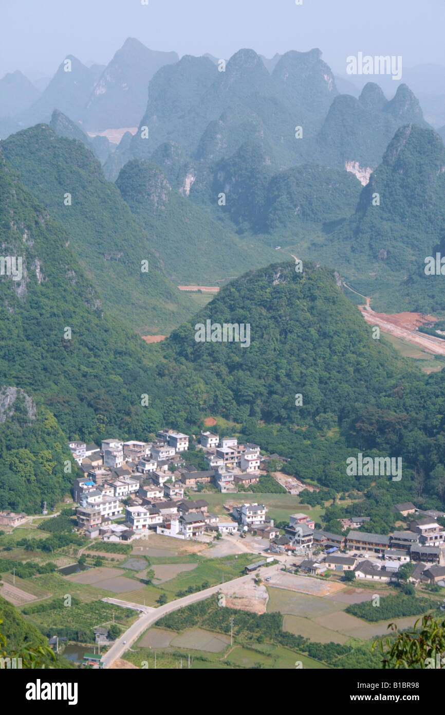 Limestone Mountain Scenery , Guilin / Yangshuo , China Stock Photo - Alamy