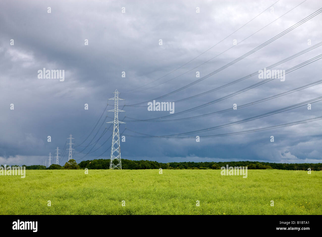 French electricity pylons hi-res stock photography and images - Alamy