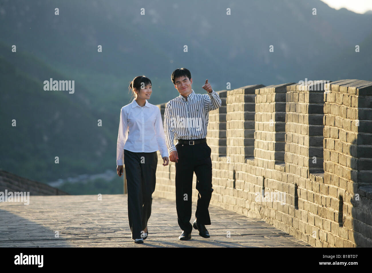 Business woman walking talking on hi-res stock photography and images ...