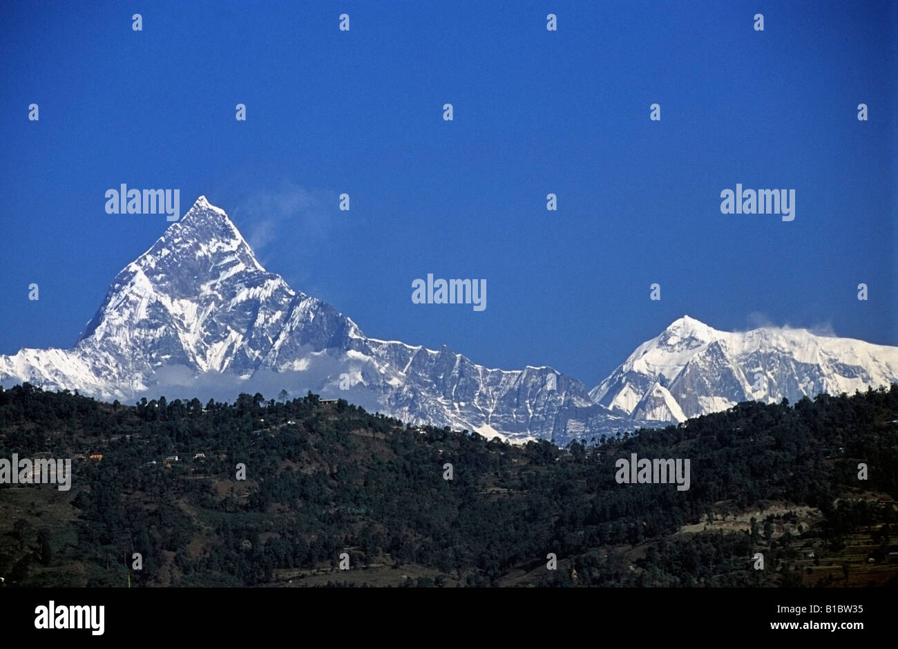 Annapurna mountain range,Himalayas,Nepal Stock Photo - Alamy