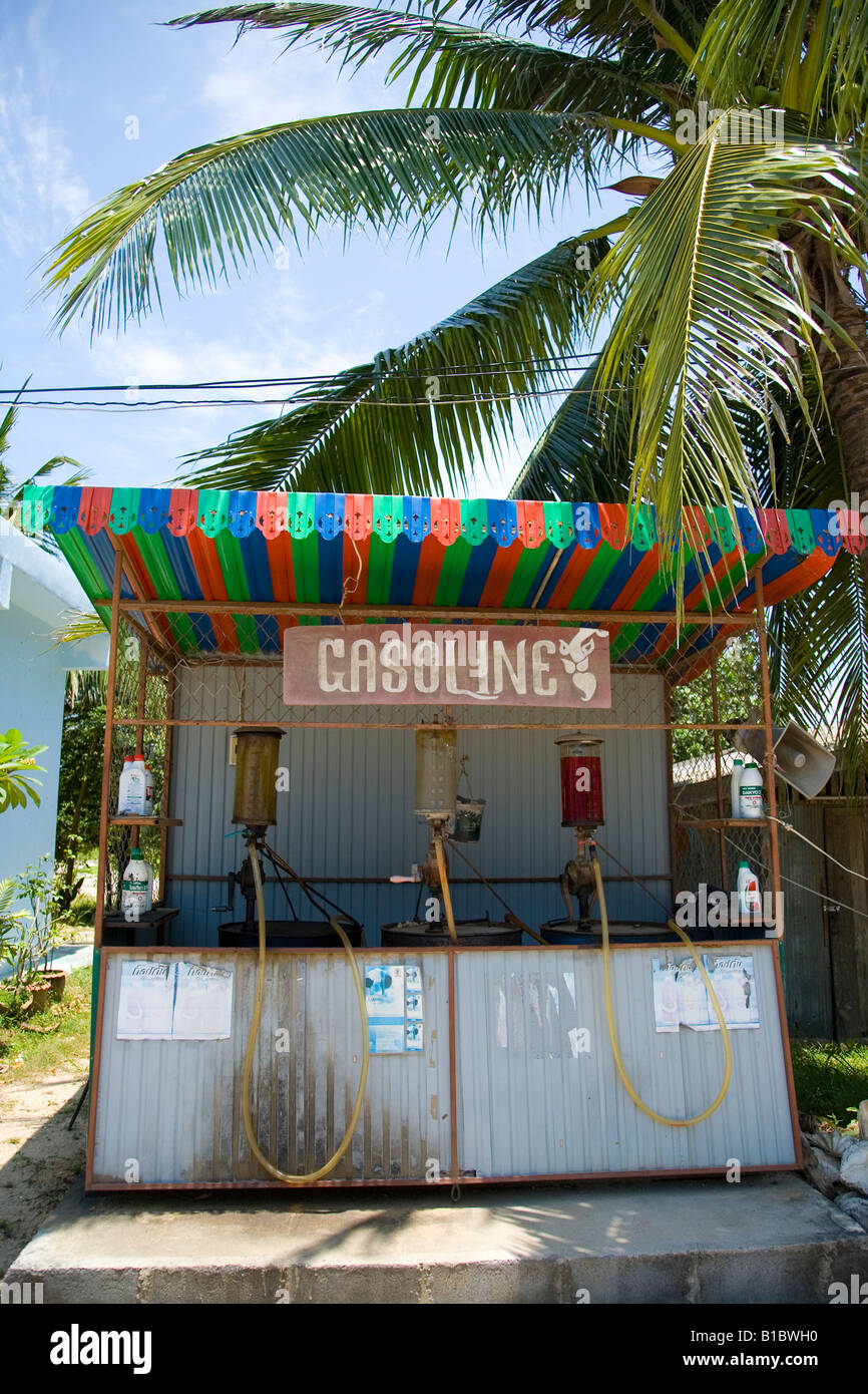 Island fuel station Stock Photo - Alamy