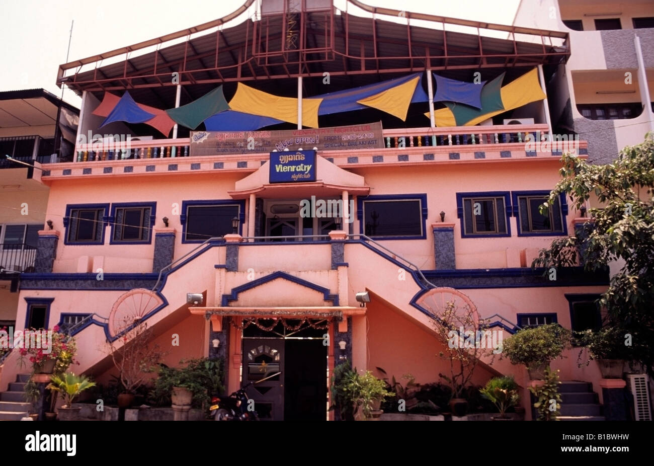 Nightclub in Vientiane,Laos Stock Photo - Alamy