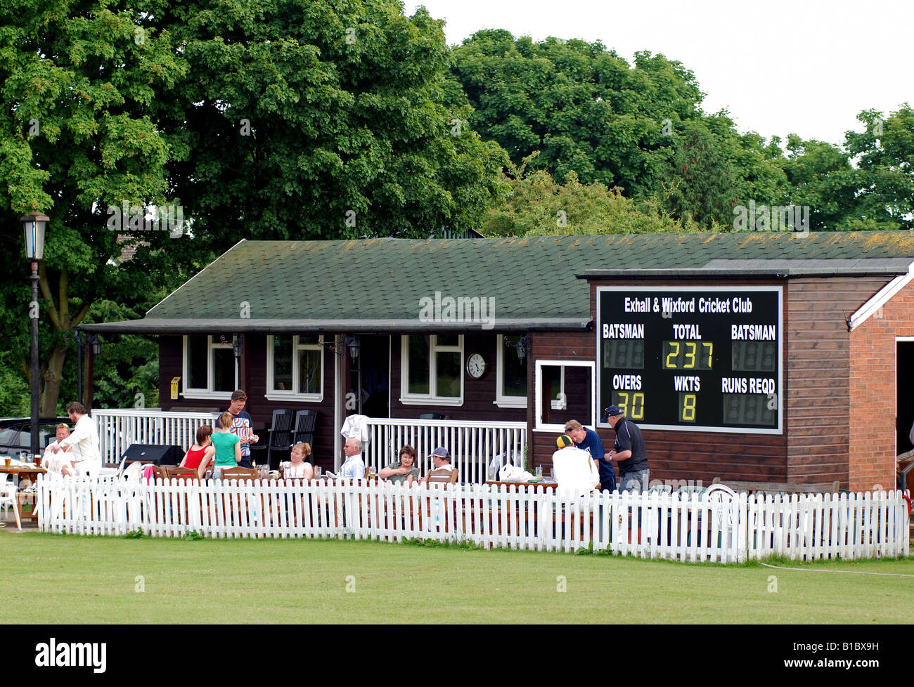 Village cricket pavilion, Exhall, Warwickshire, England, UK Stock Photo ...