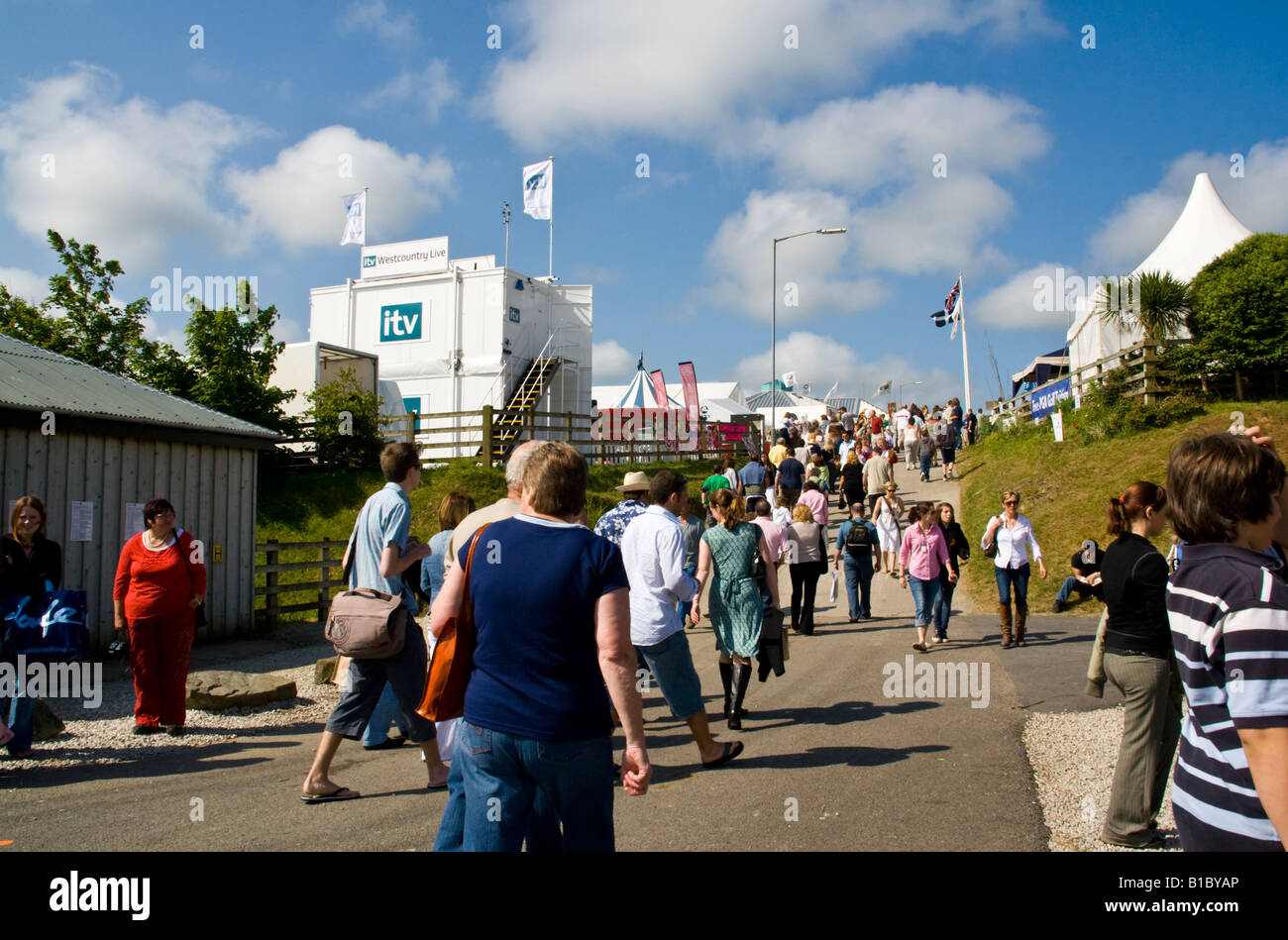 People at Royal Cornwall Show 2008 Stock Photo - Alamy