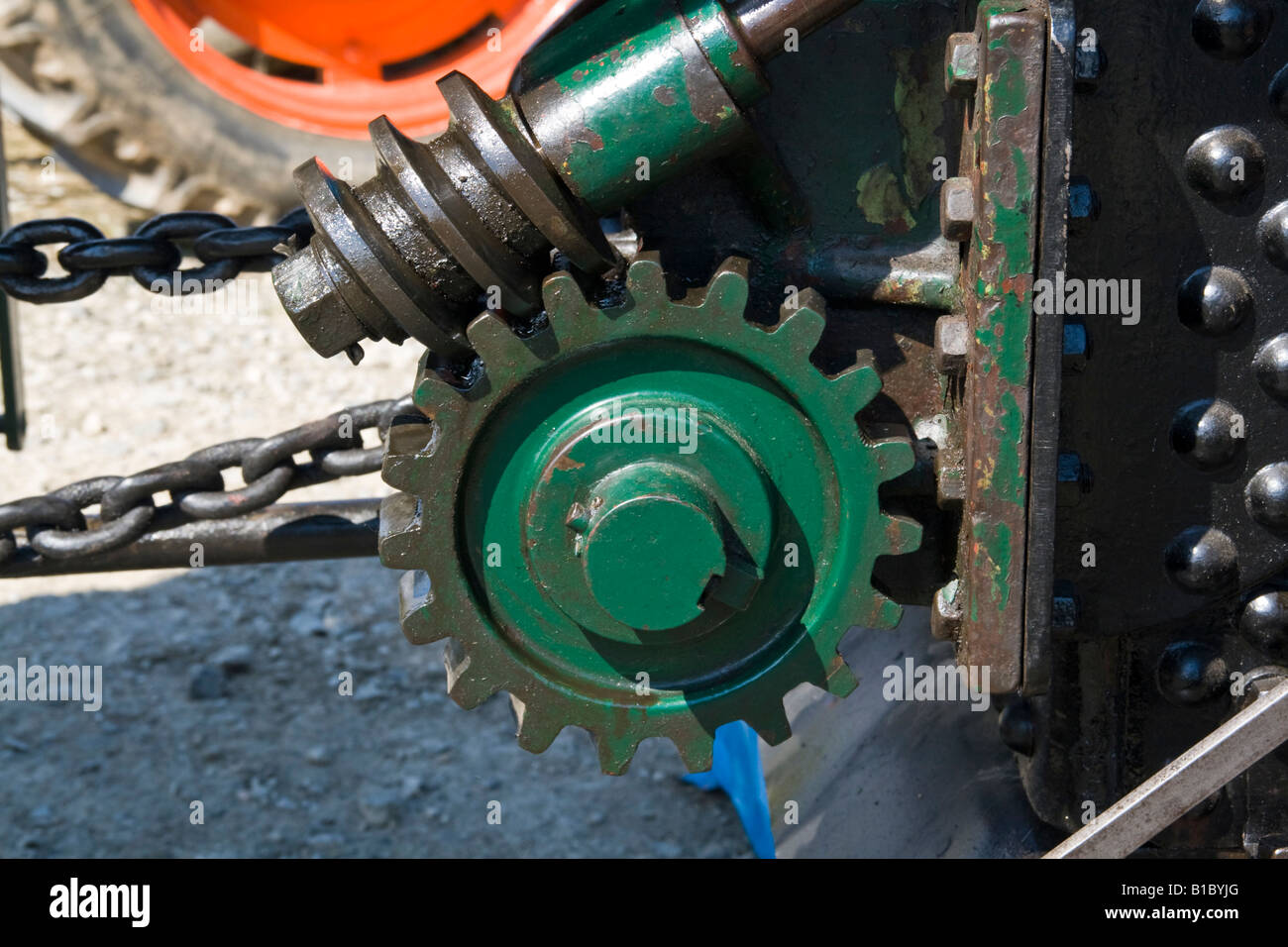 Closeup view of cogs and gears Stock Photo - Alamy